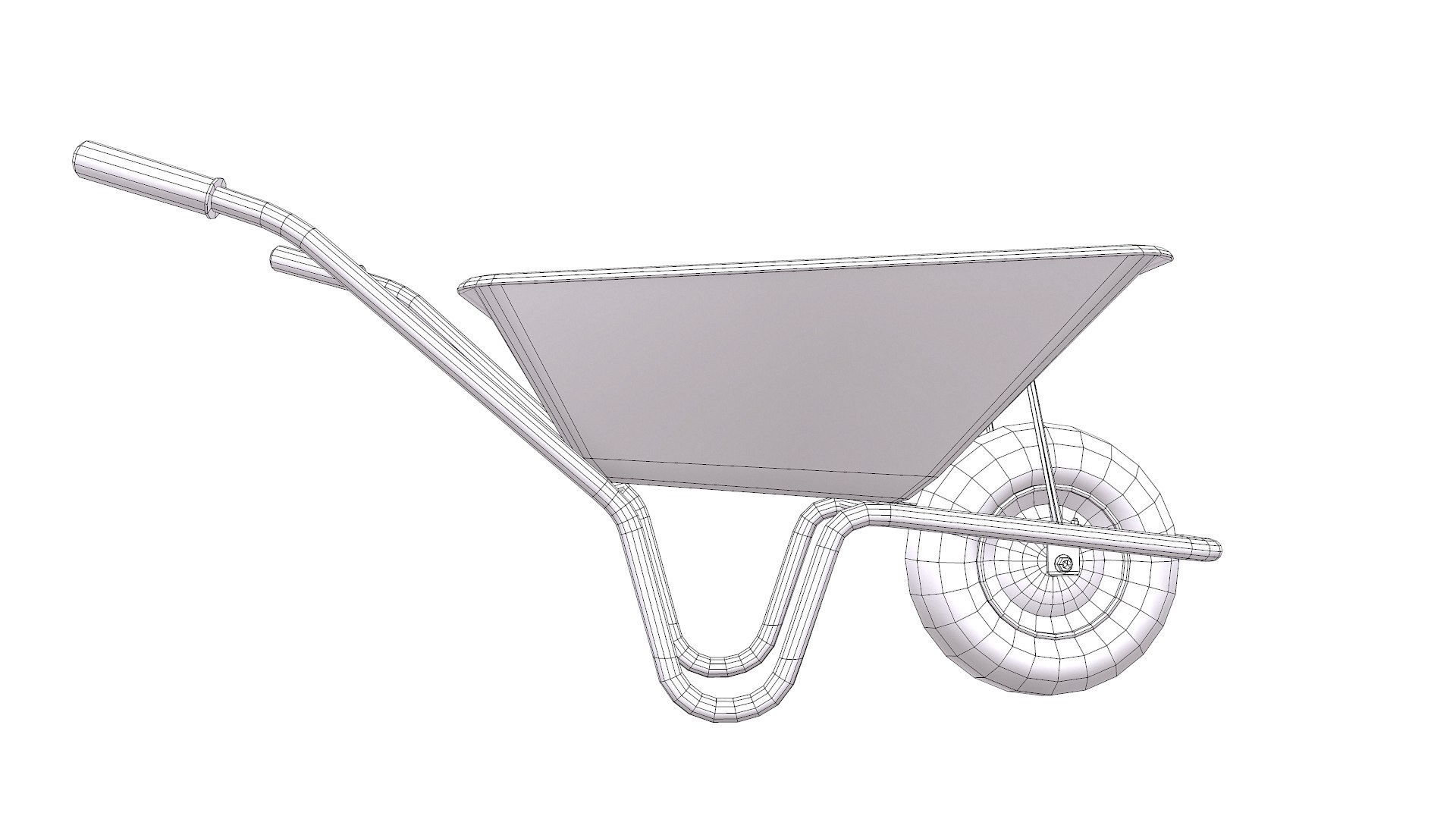 Wheelbarrow Low-poly PBR 3D Model - TurboSquid 2069620