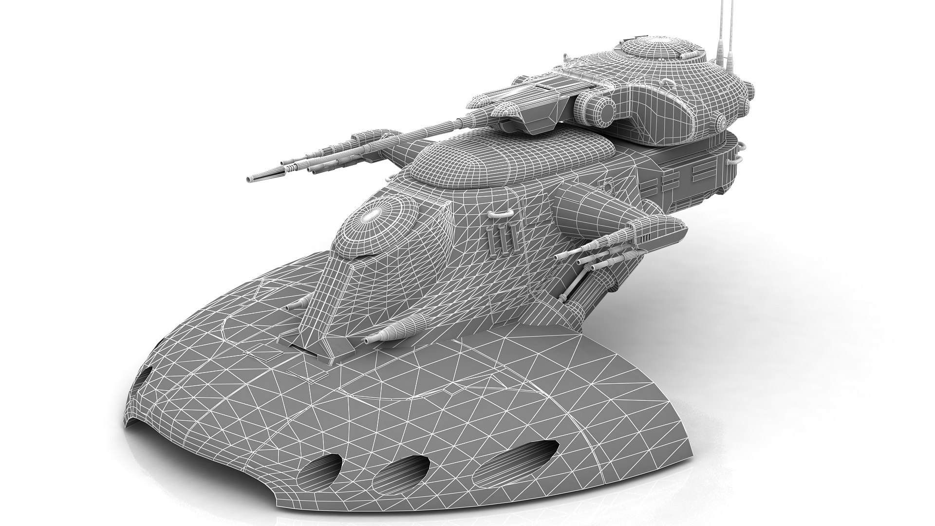 3D Star Wars Aat Battletank Model - TurboSquid 1643701