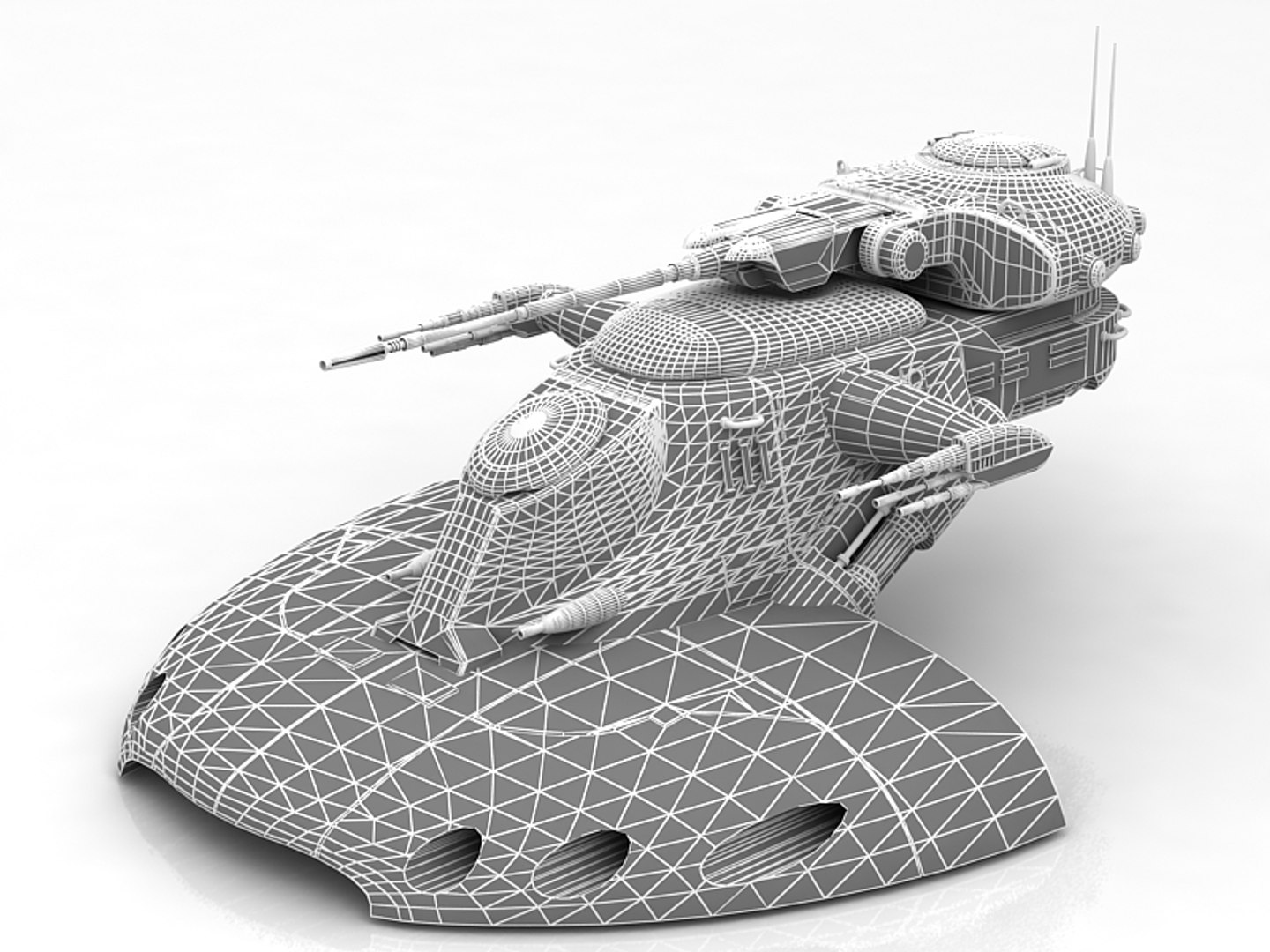 3D Star Wars Aat Battletank Model - TurboSquid 1643701