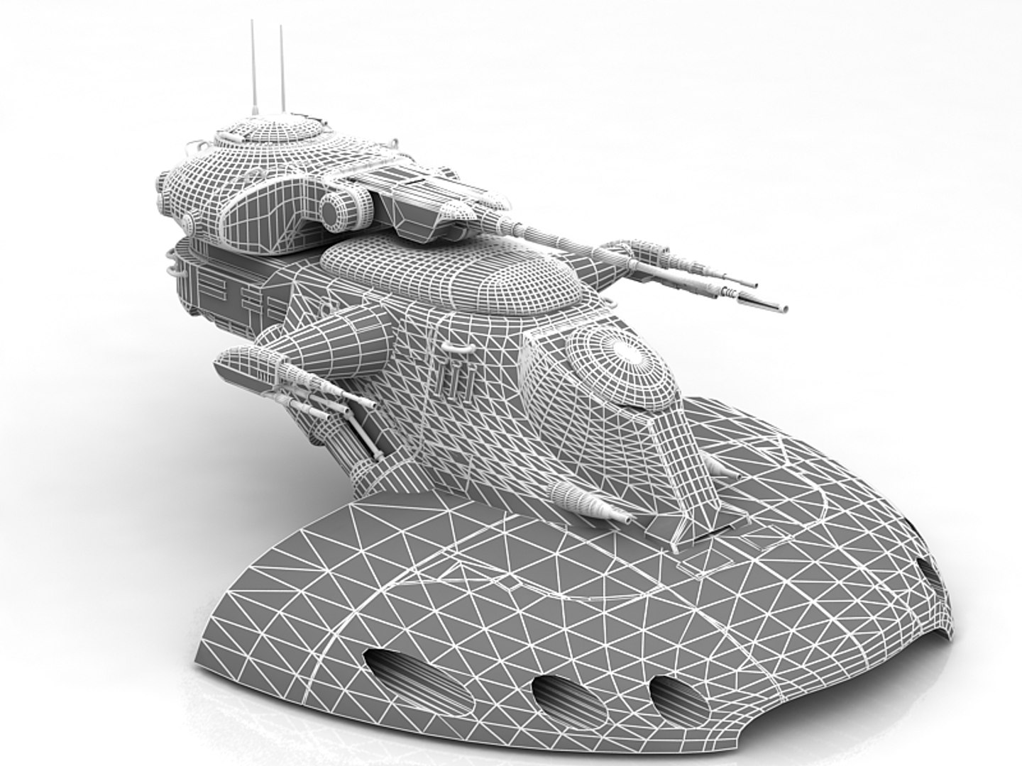 3D Star Wars Aat Battletank Model - TurboSquid 1643701