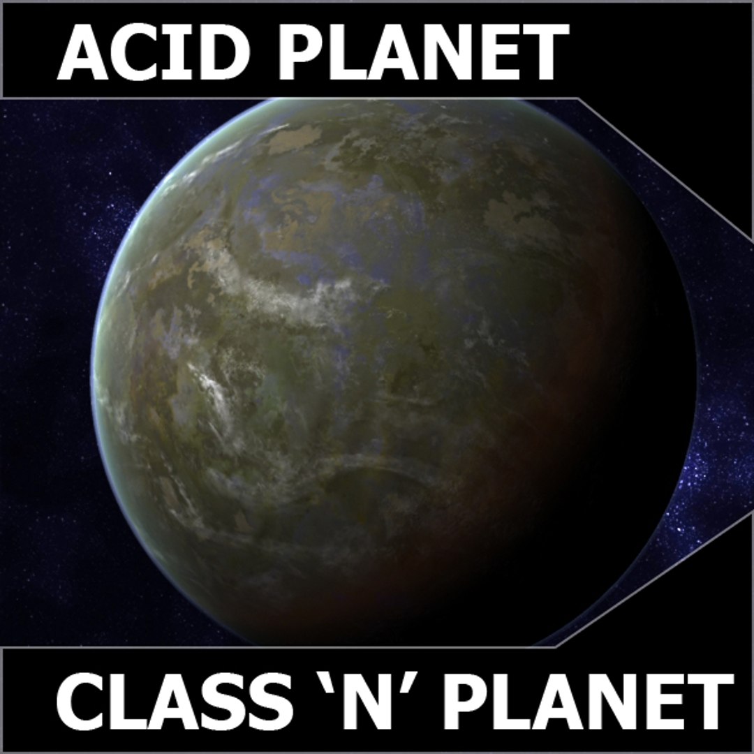 Acidic Planet Earth Class 3d Model