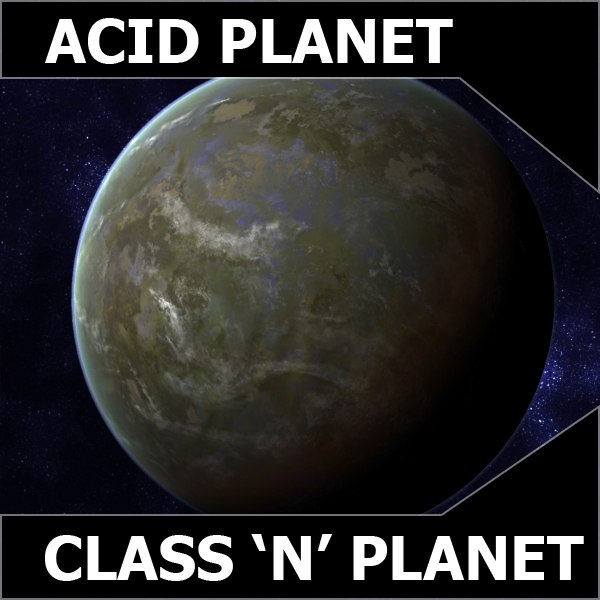 exoplanet planet earth class 3d model