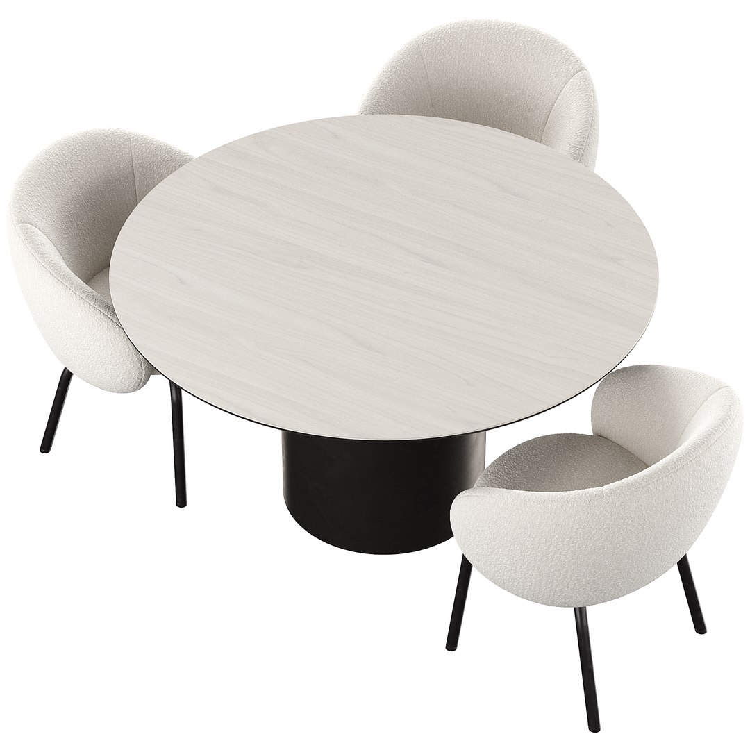 VIDA Round Dining Table By Davis Furniture And Chair Nebula Tube Model ...
