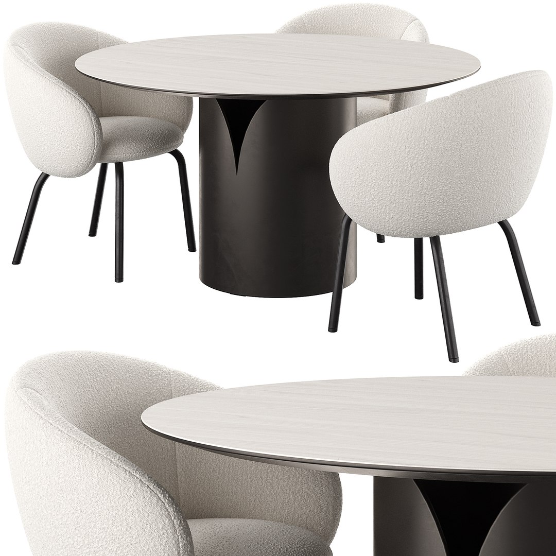 VIDA Round Dining Table By Davis Furniture And Chair Nebula Tube Model ...