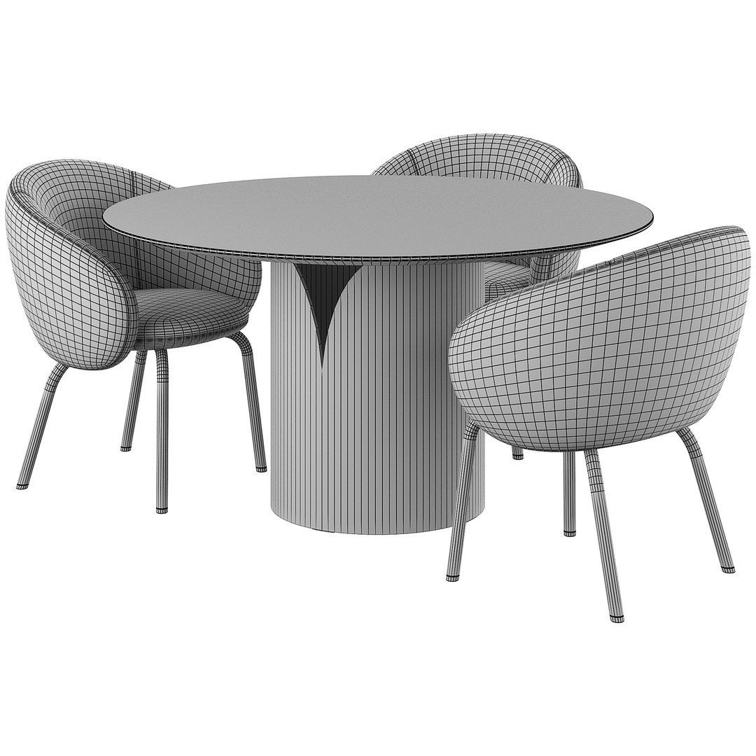 VIDA Round Dining Table By Davis Furniture And Chair Nebula Tube Model ...