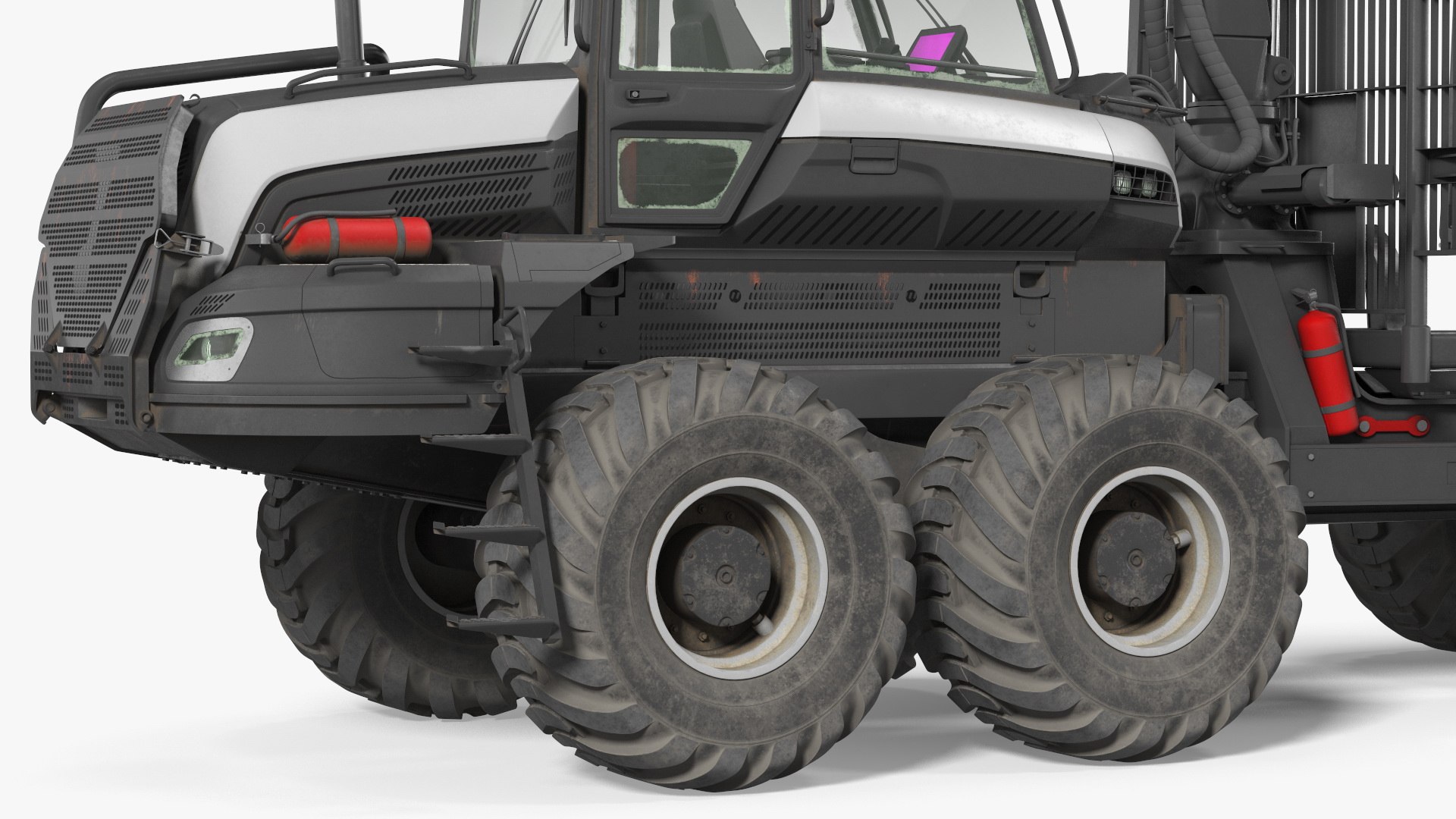 Forwarder Forestry Vehicle Dirty model - TurboSquid 1902457