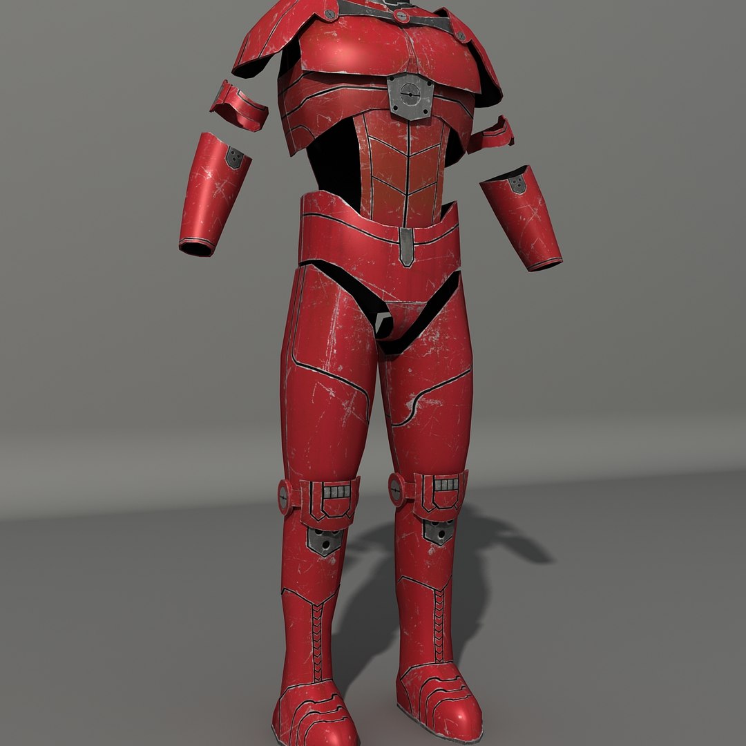 3d armor sci fi model