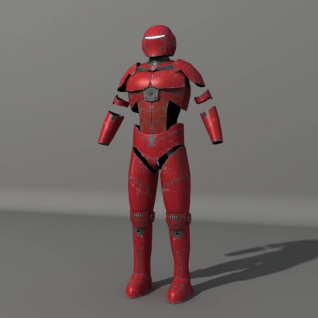 3d armor sci fi model