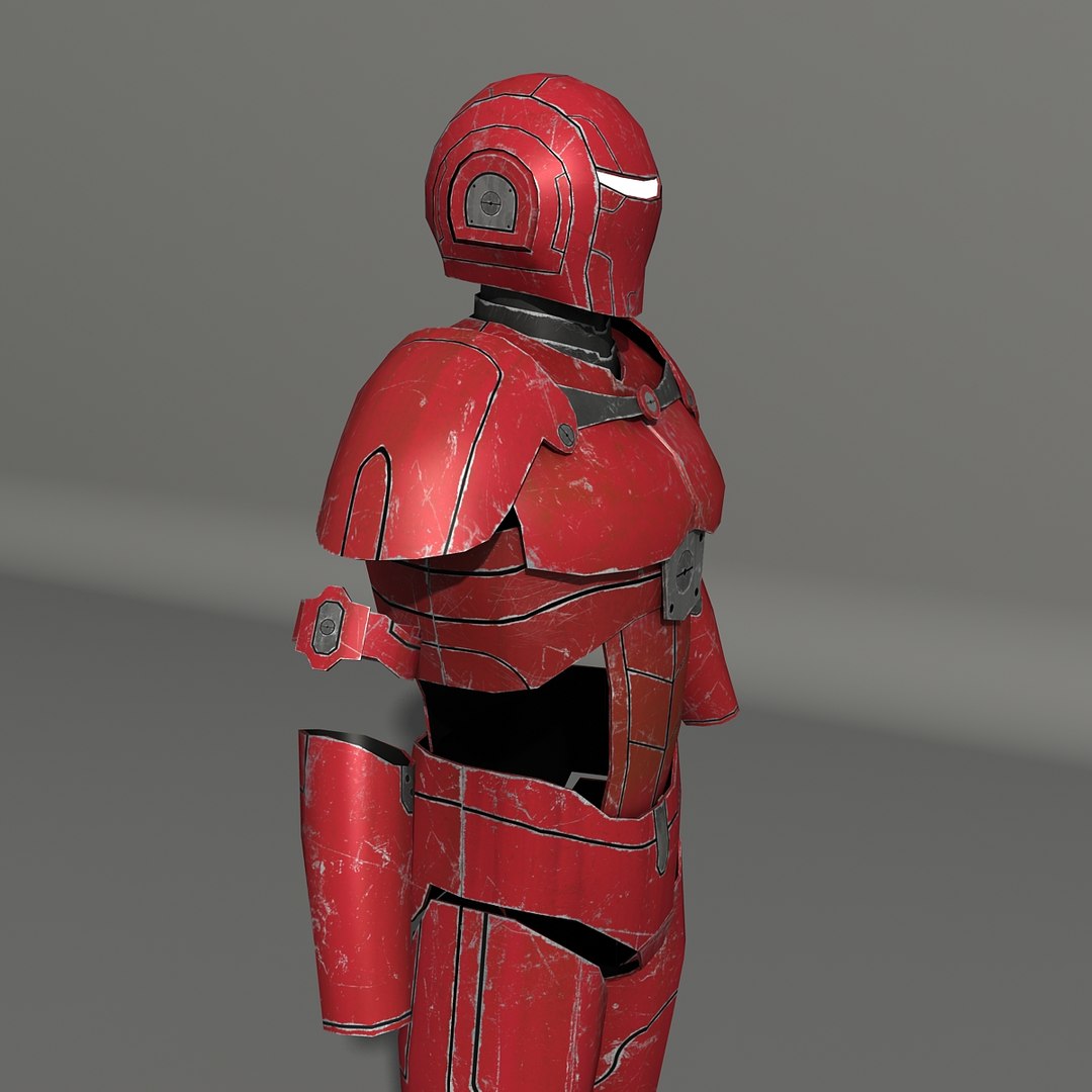 3d armor sci fi model