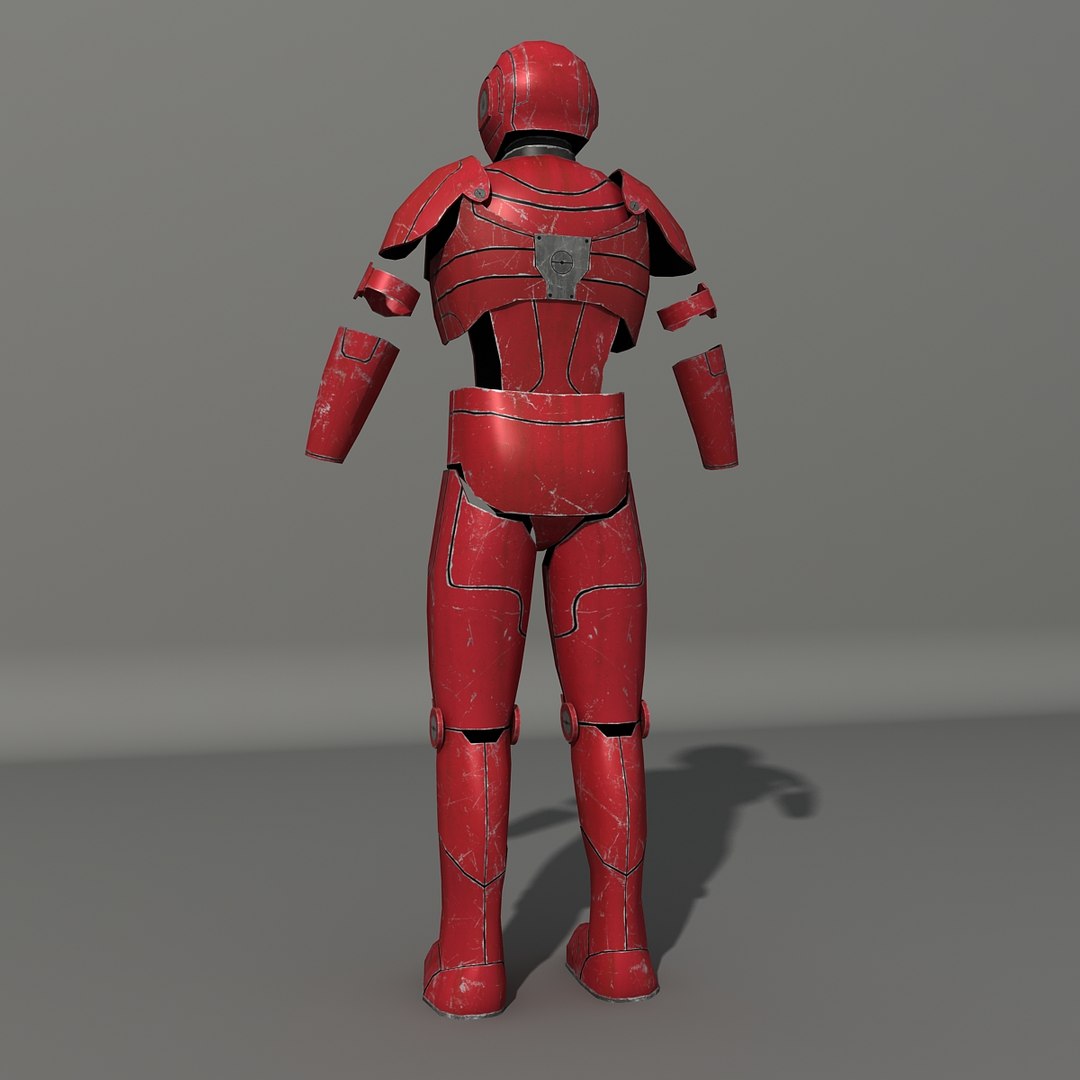 3d armor sci fi model