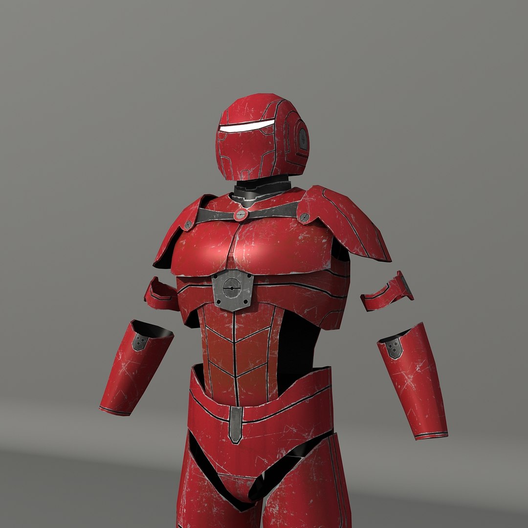 3d armor sci fi model