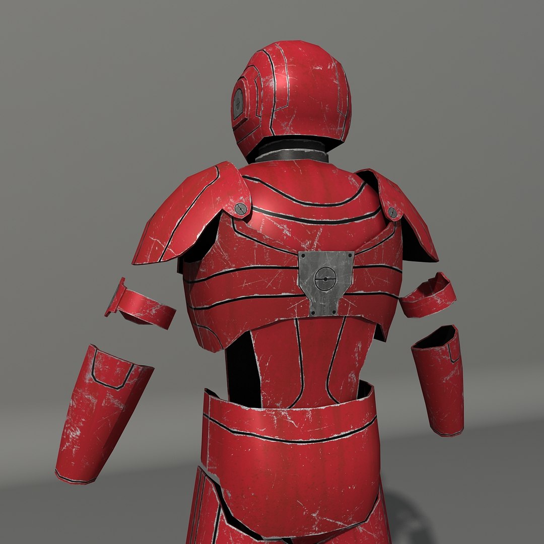 3d armor sci fi model