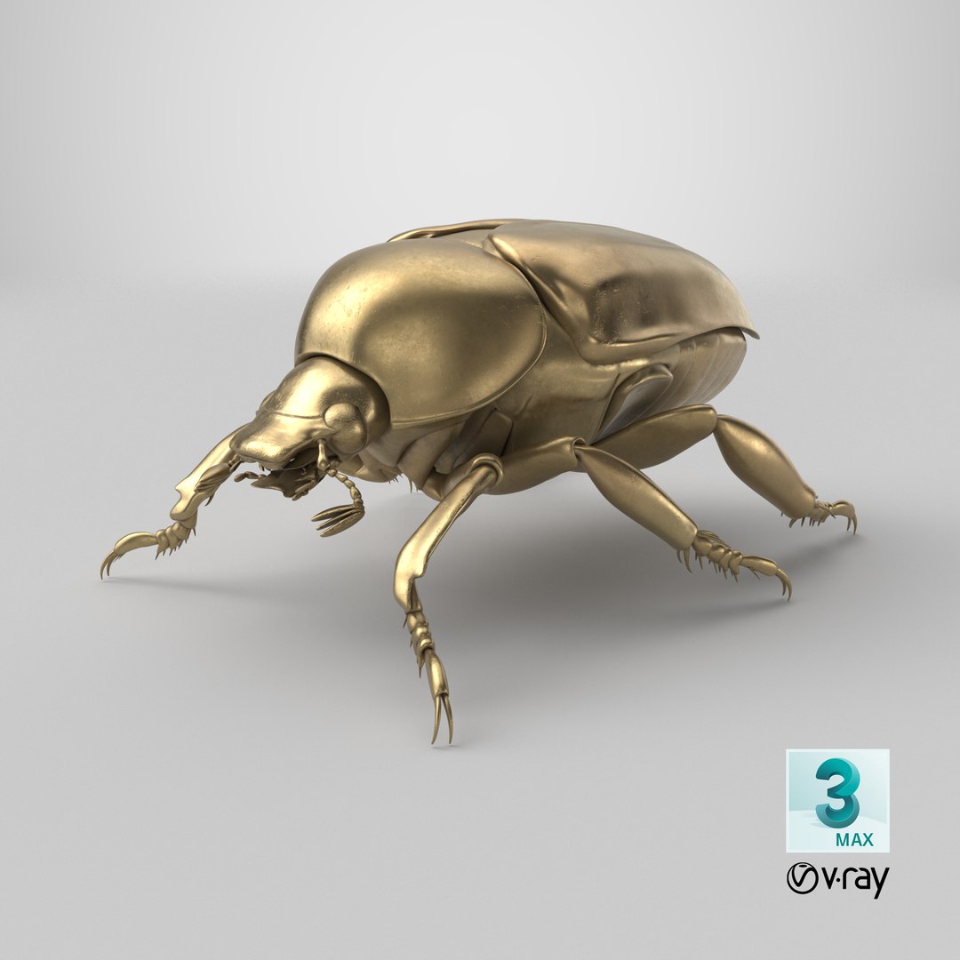 3D Egyptian Scarab Figurine Gold Model - TurboSquid 2519846