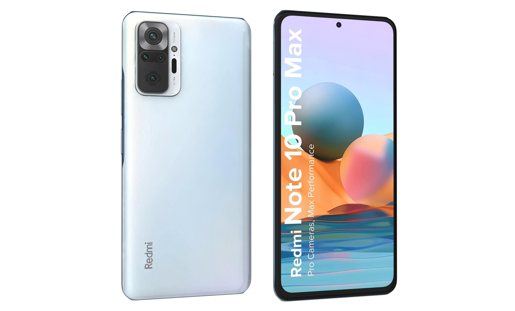 Xiaomi Redmi Note 10 Pro Max Glacial Blue 3D model - TurboSquid 1718854