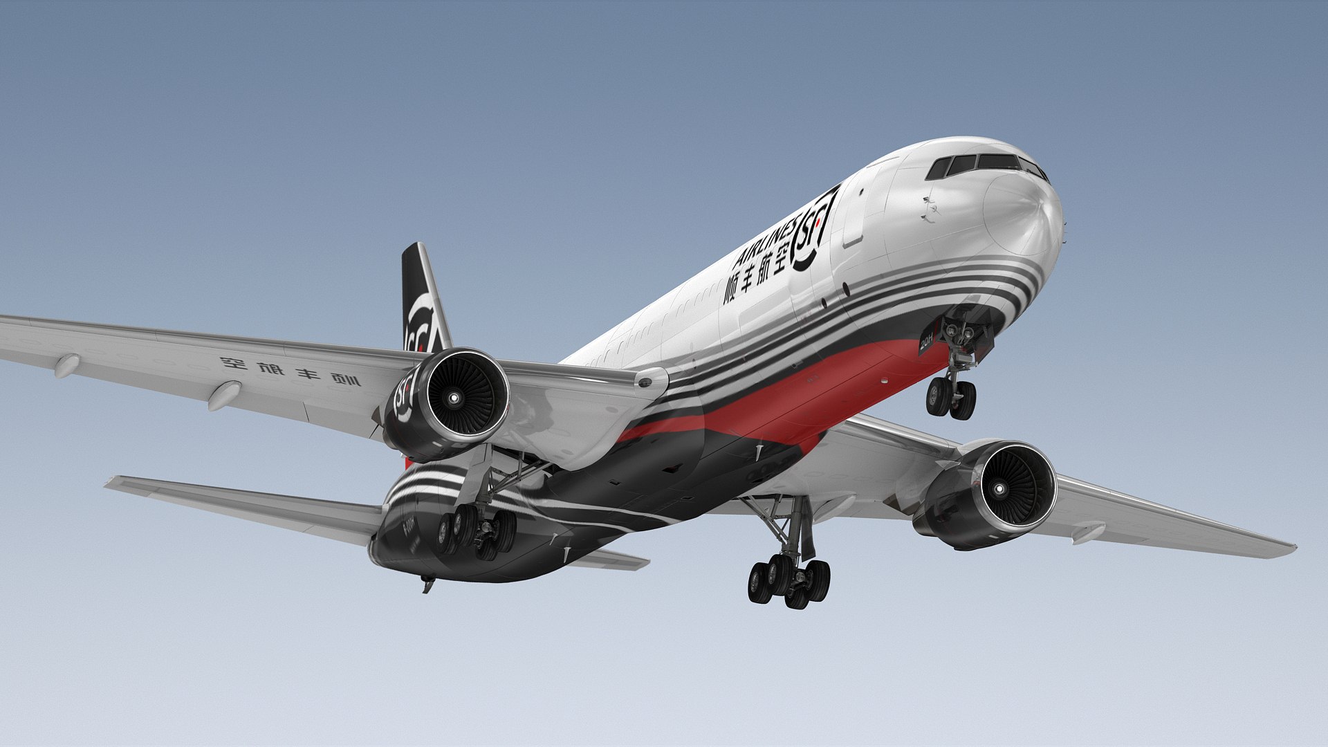 3D Boeing 767-300BCF SF Airlines - TurboSquid 2382650