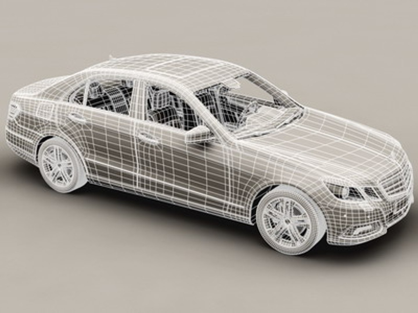 3d Mercedes Benz E Class Model