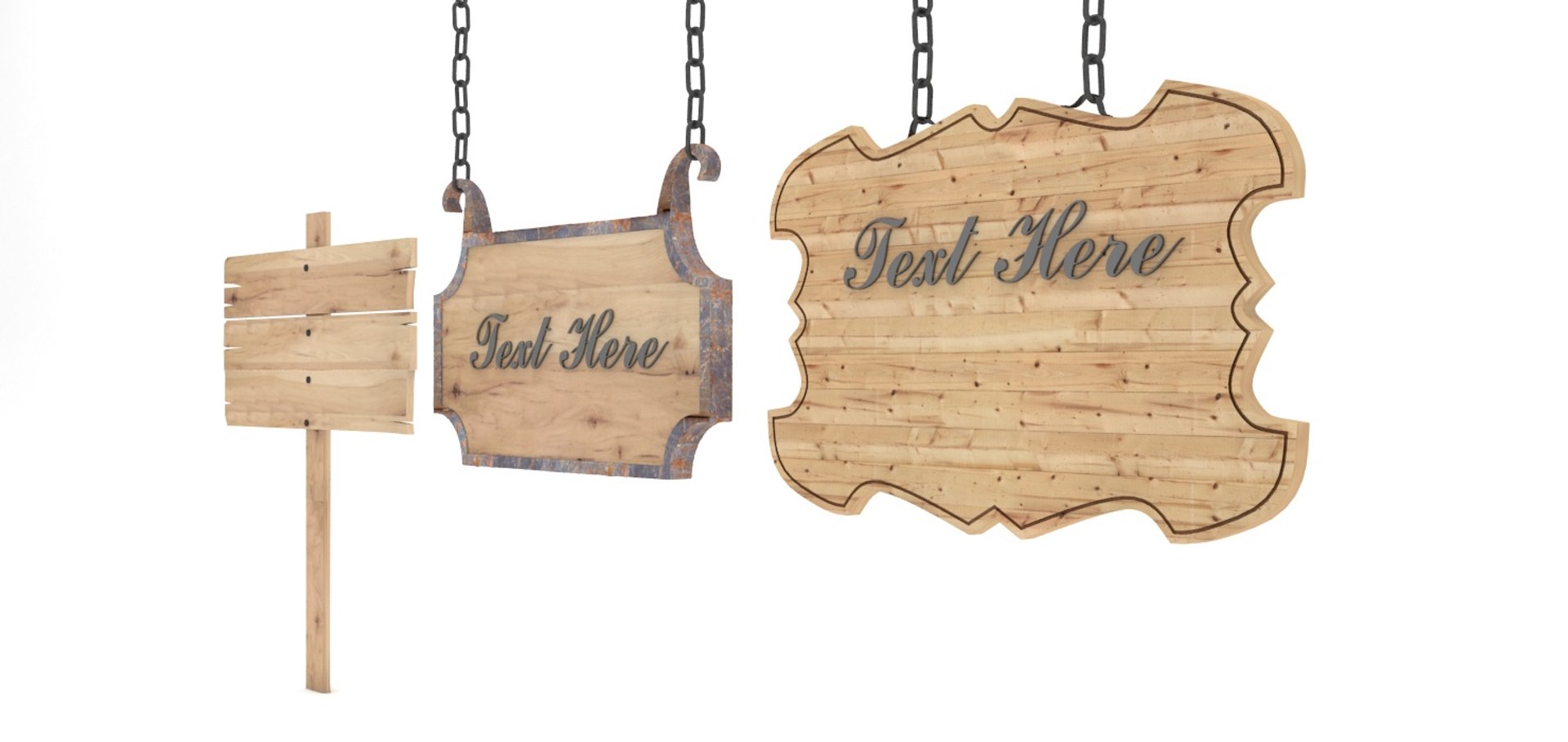 wood hanging panel 3d model