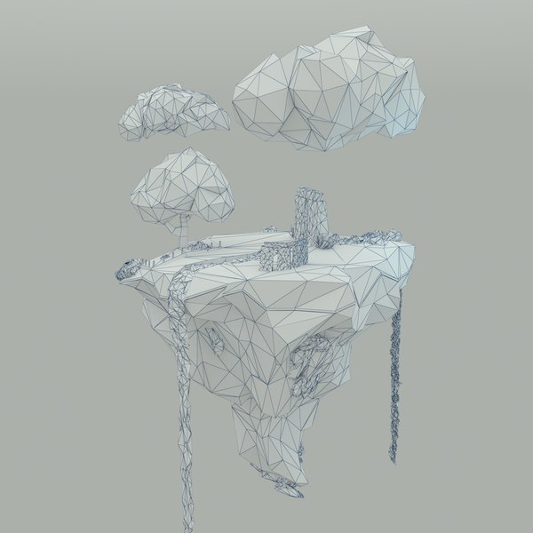 3D island floating model - TurboSquid 1685291