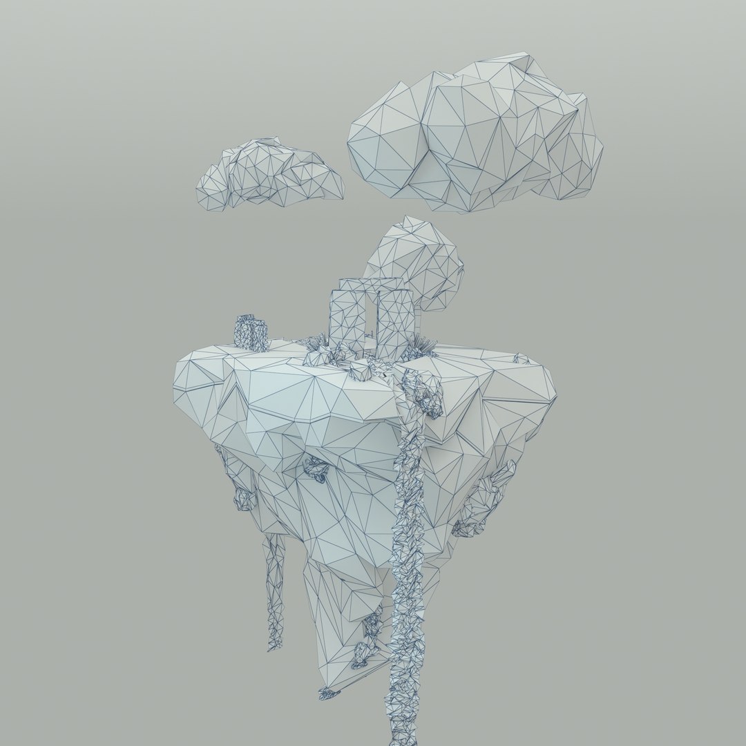 3D Island Floating Model - TurboSquid 1685291