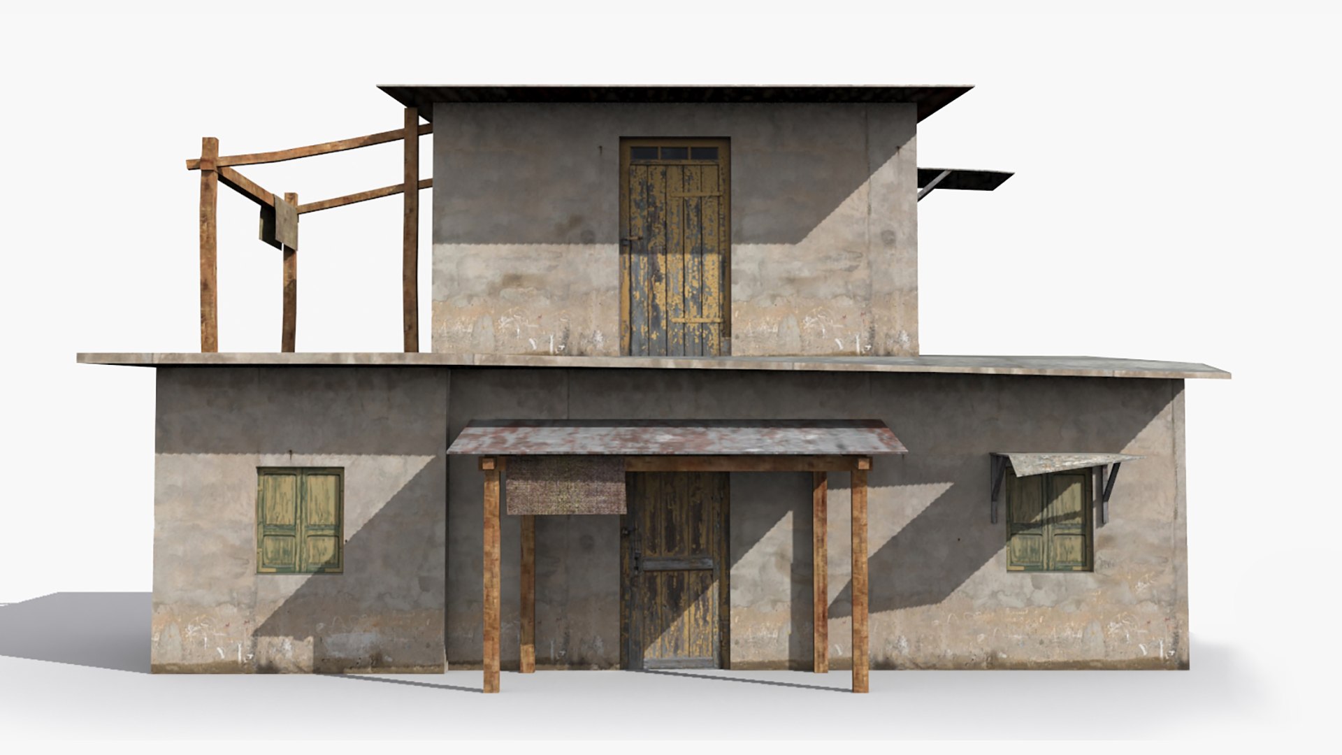 Slum Shanty Hut 3D Model - TurboSquid 1666331