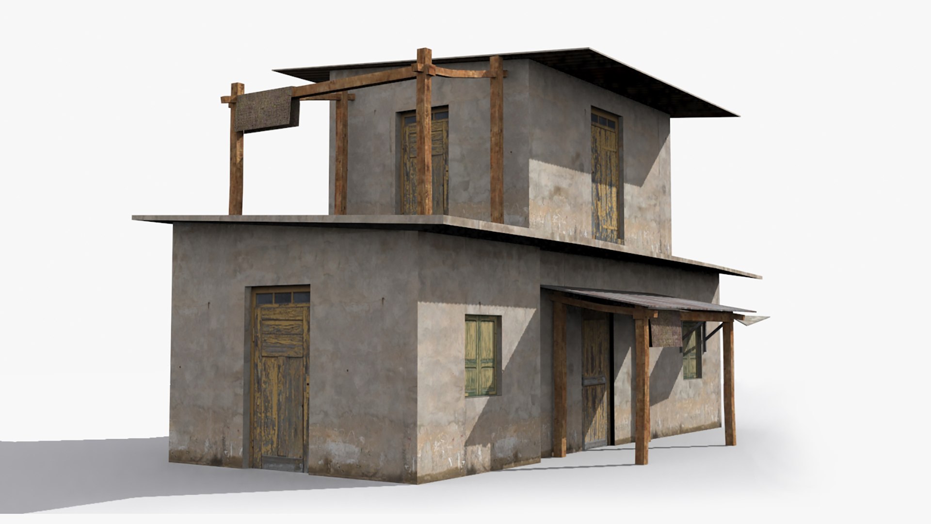 Slum Shanty Hut 3D Model - TurboSquid 1666331