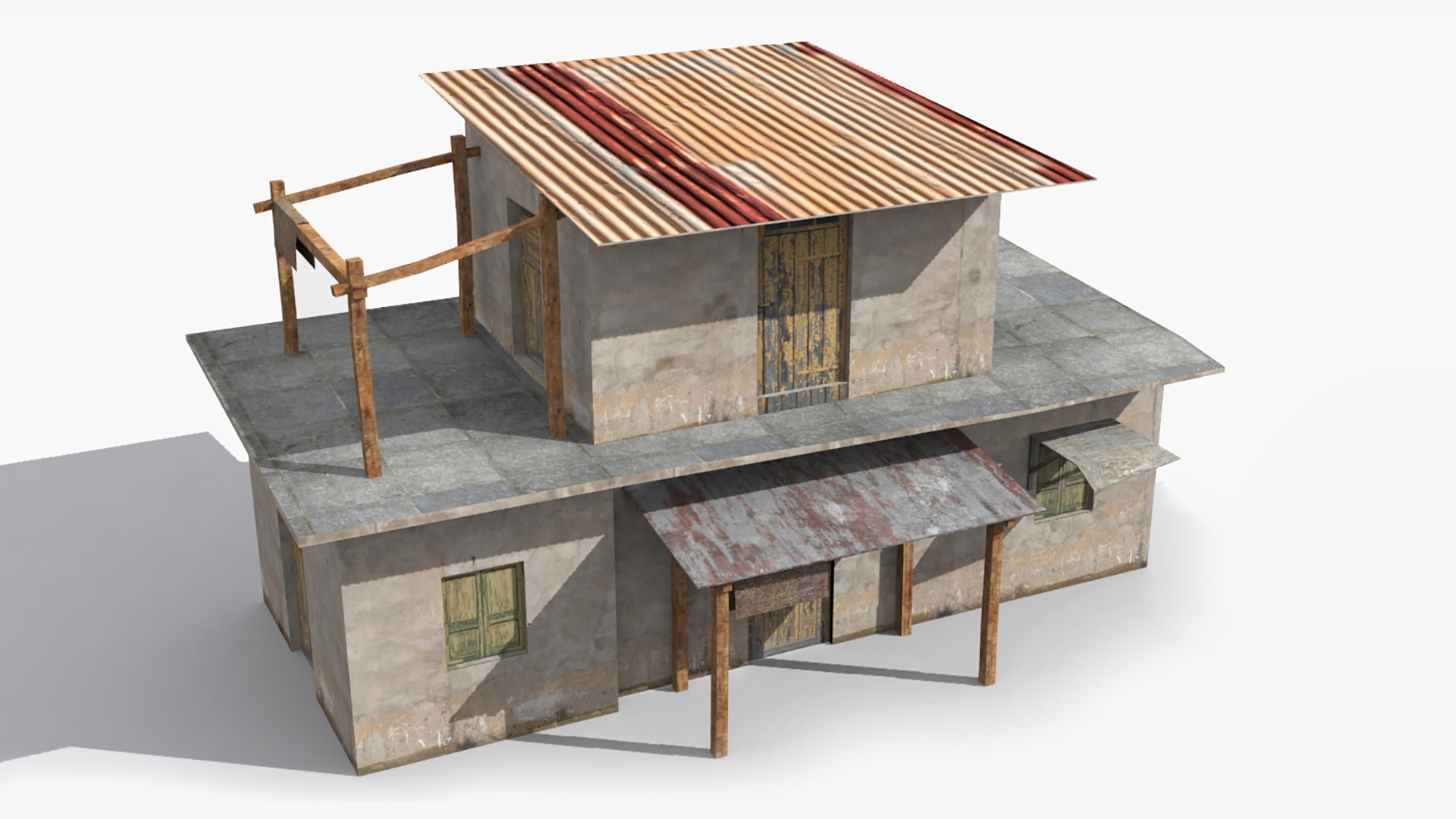 Slum Shanty Hut 3D Model - TurboSquid 1666331