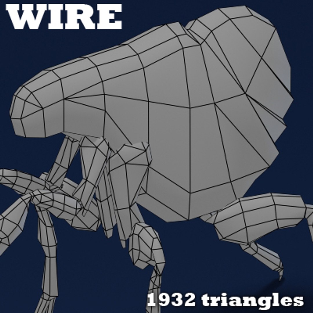 Insect Modeled Monster 3d Model