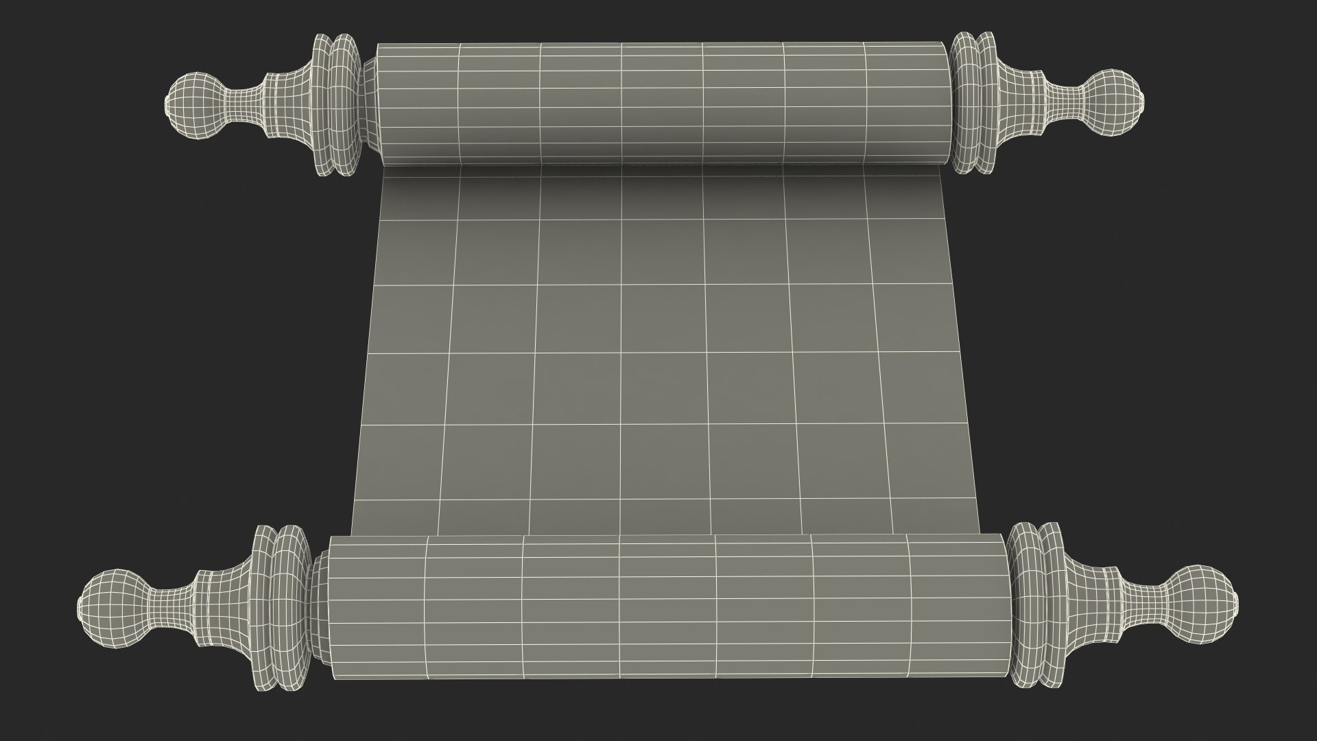 3D Unfolded Blank Parchment Scroll - TurboSquid 1780566