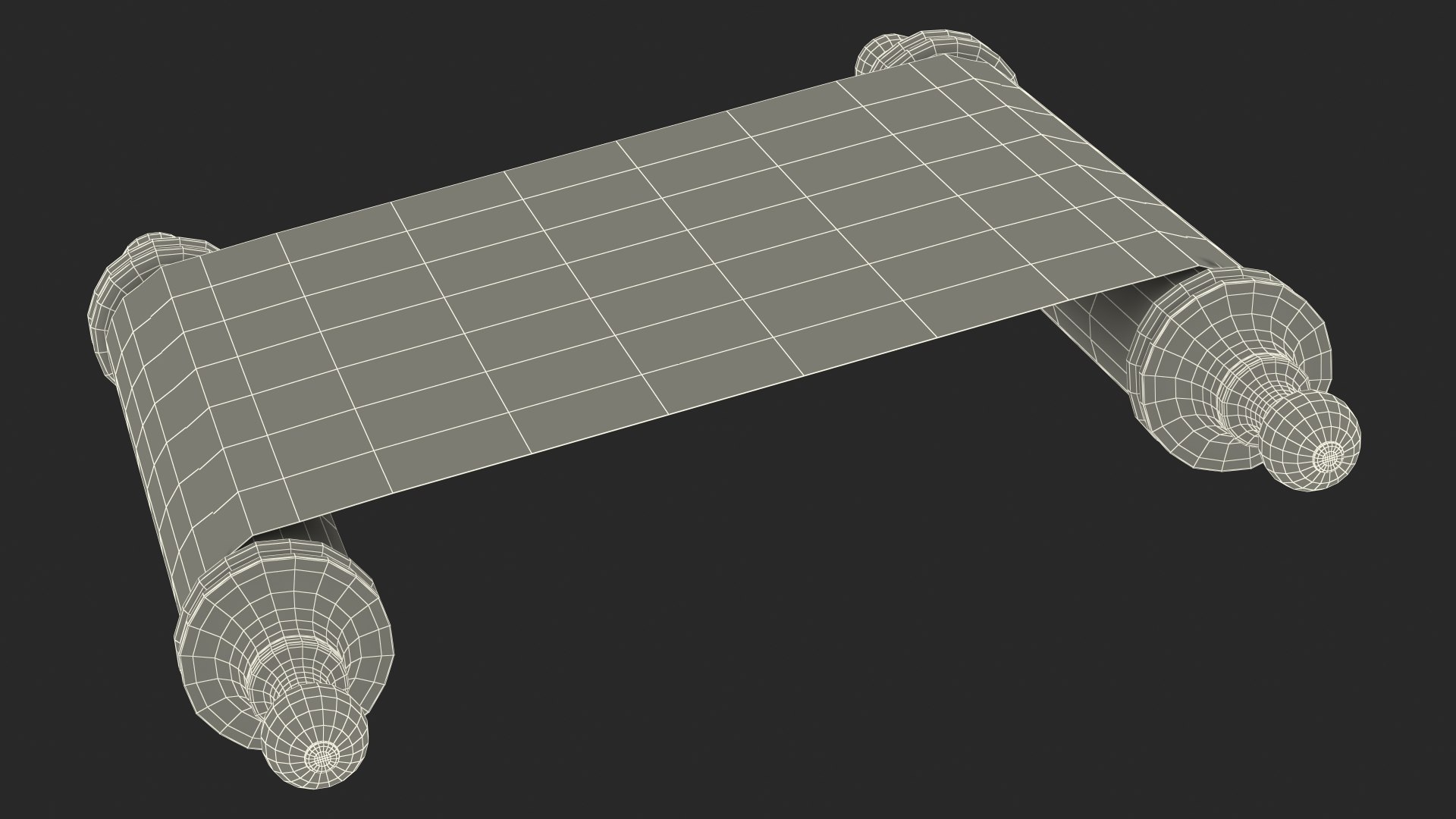 3D Unfolded Blank Parchment Scroll - TurboSquid 1780566