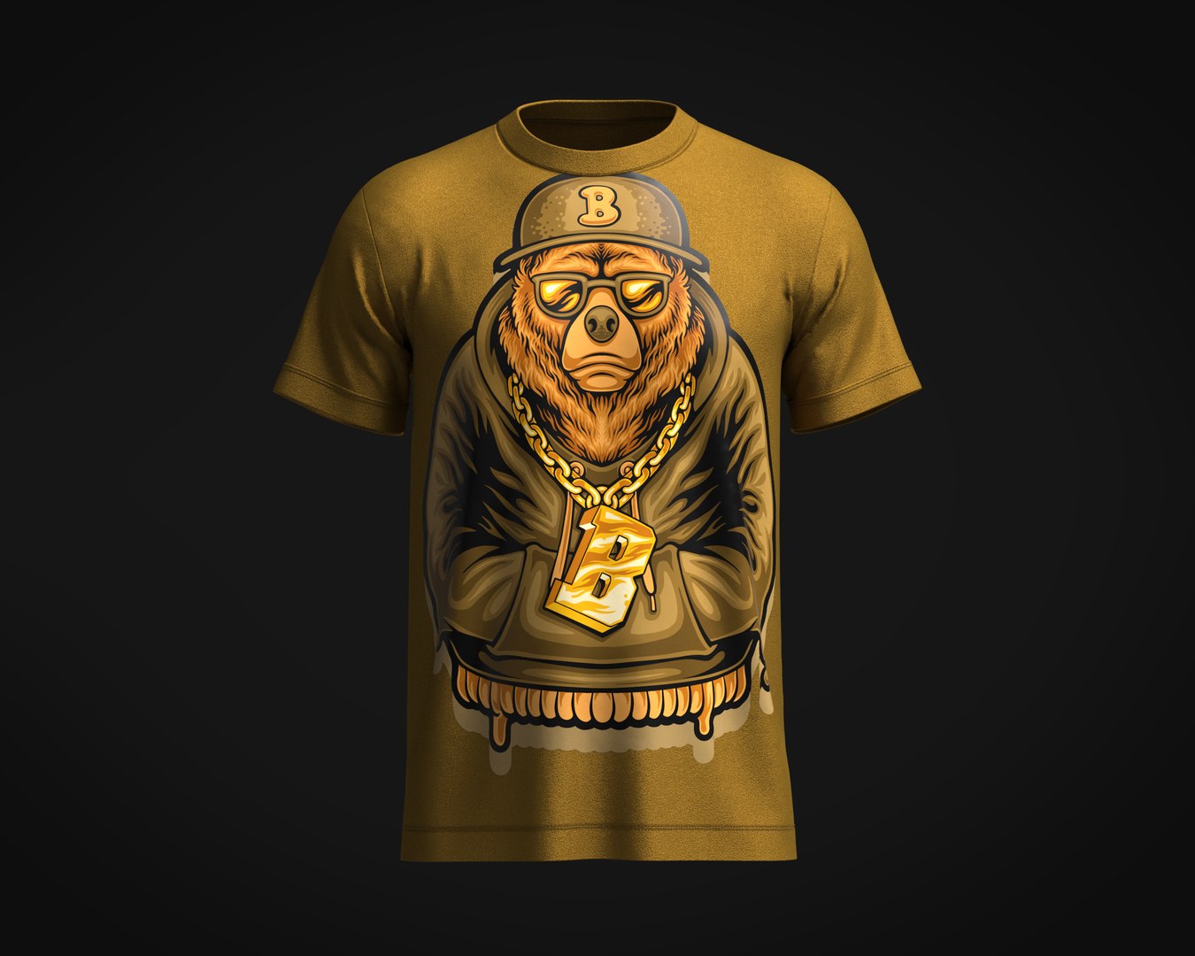 3D T-Shirt Rapper Bear - TurboSquid 2014370