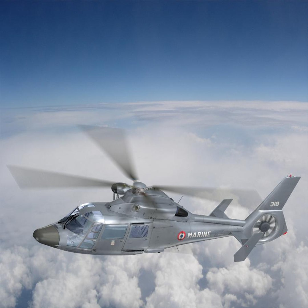 3d Model Eurocopter Dauphin Ii France