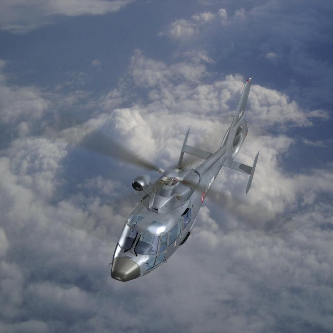 3d Model Eurocopter Dauphin Ii France