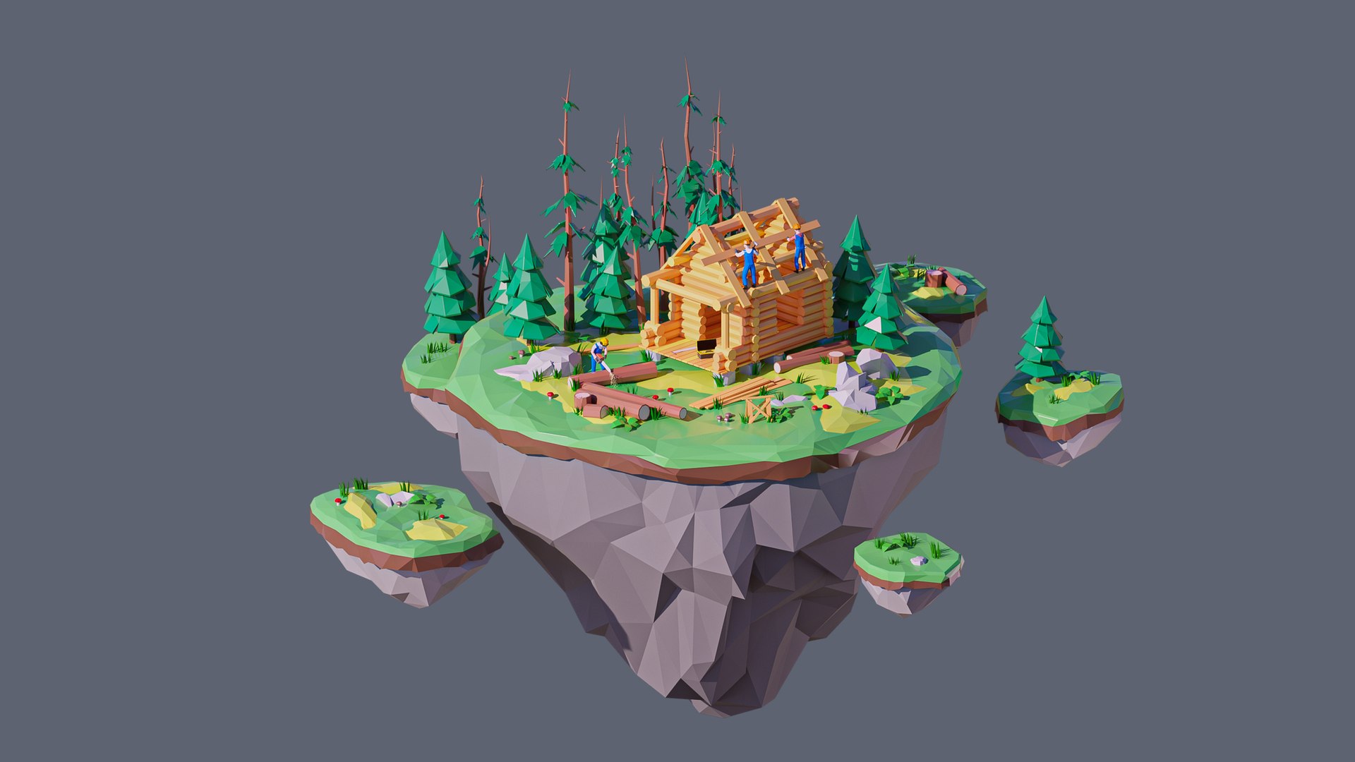 3D Land 3B Model - TurboSquid 1970319