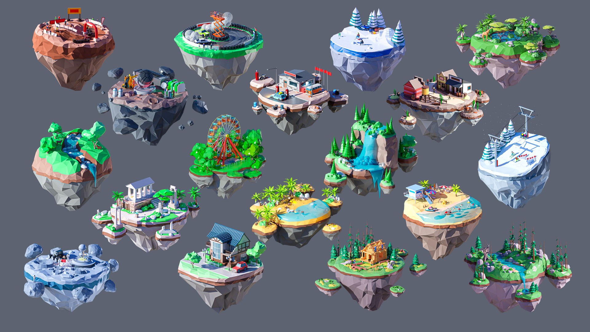 3D Land 3B Model - TurboSquid 1970319