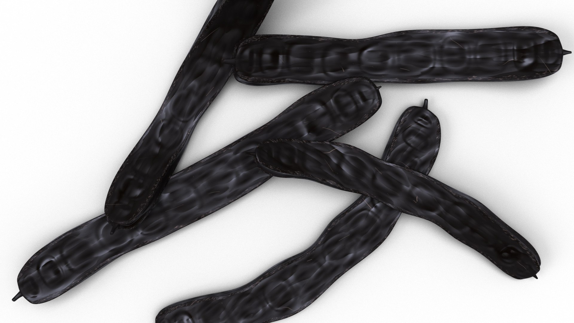 3D carob fruit - TurboSquid 1644298