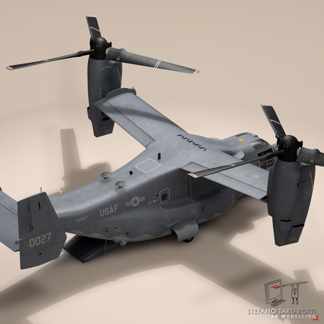 3d V-22 Osprey Usaf Helicopter