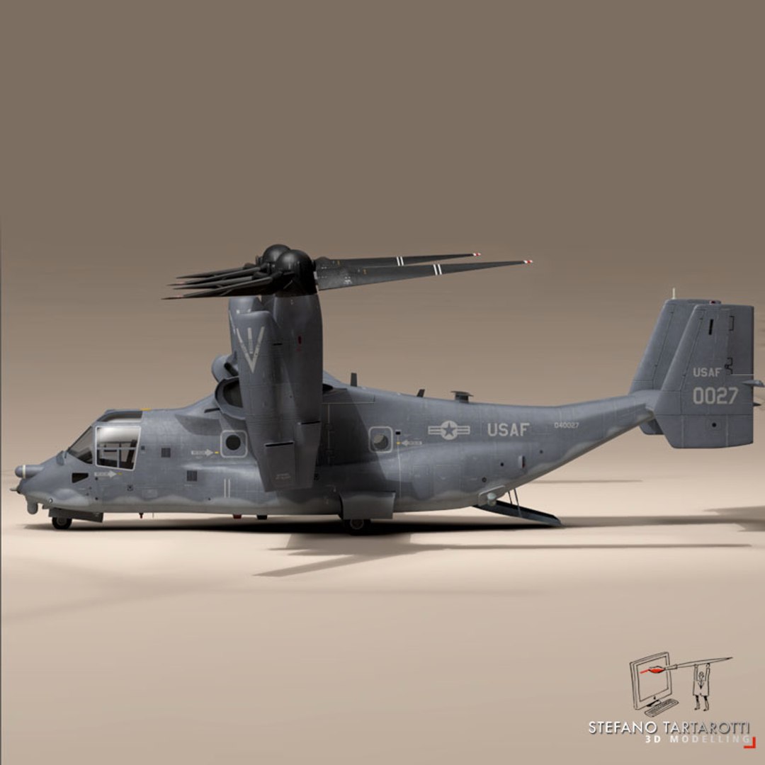 3d V-22 Osprey Usaf Helicopter
