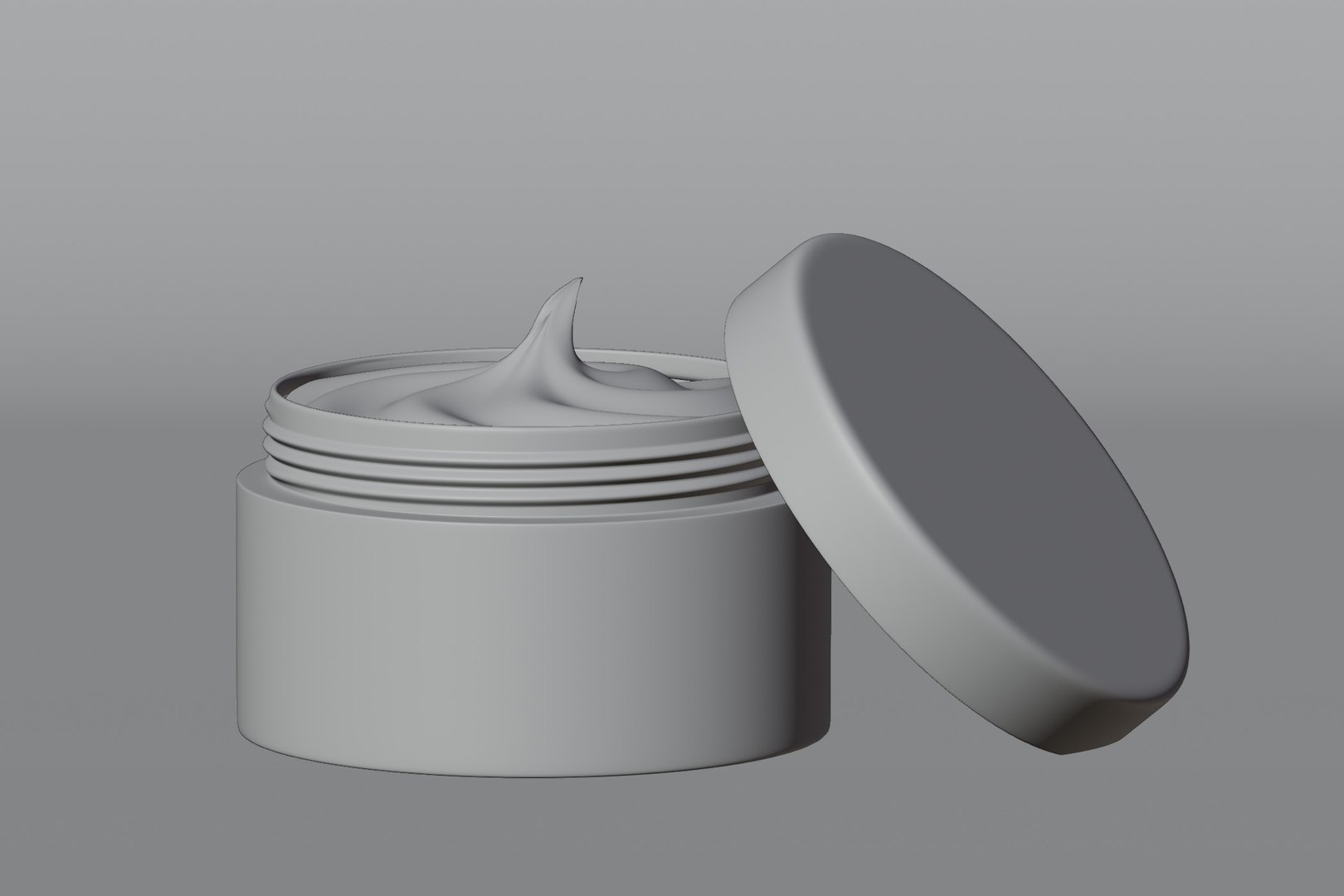 3D Model Cosmetics Cream Jar 3D Model - TurboSquid 2124541