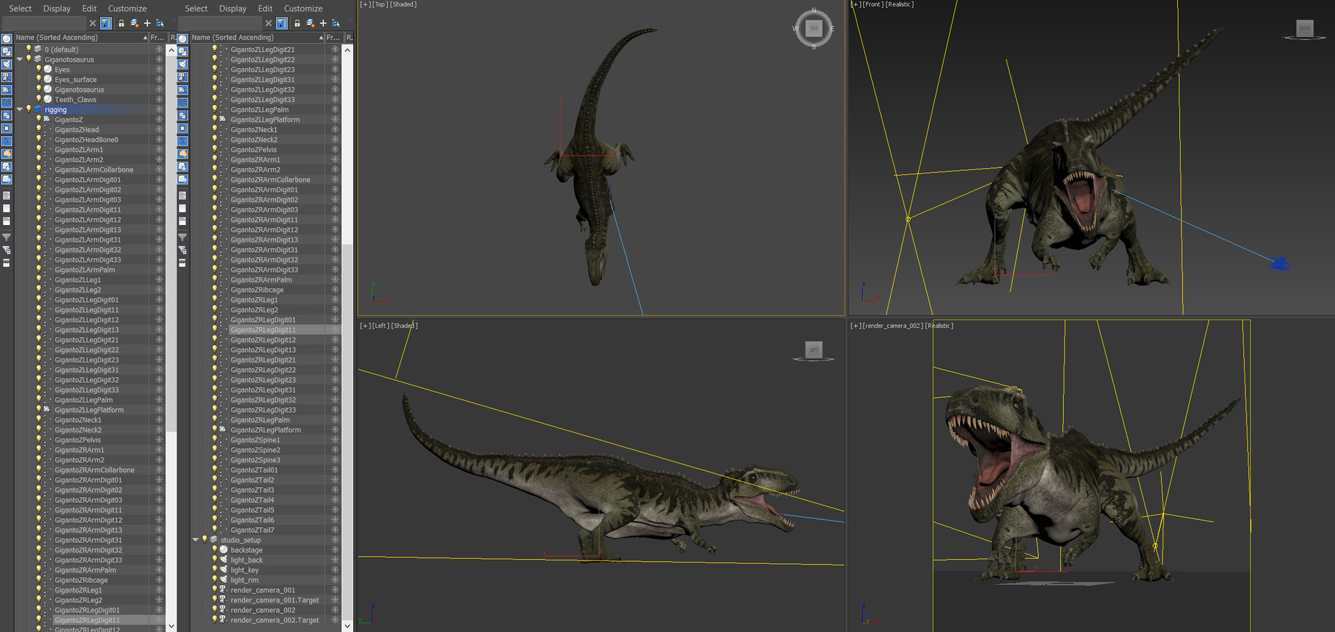 Giganotosaurus giganoto 3D model - TurboSquid 1595538