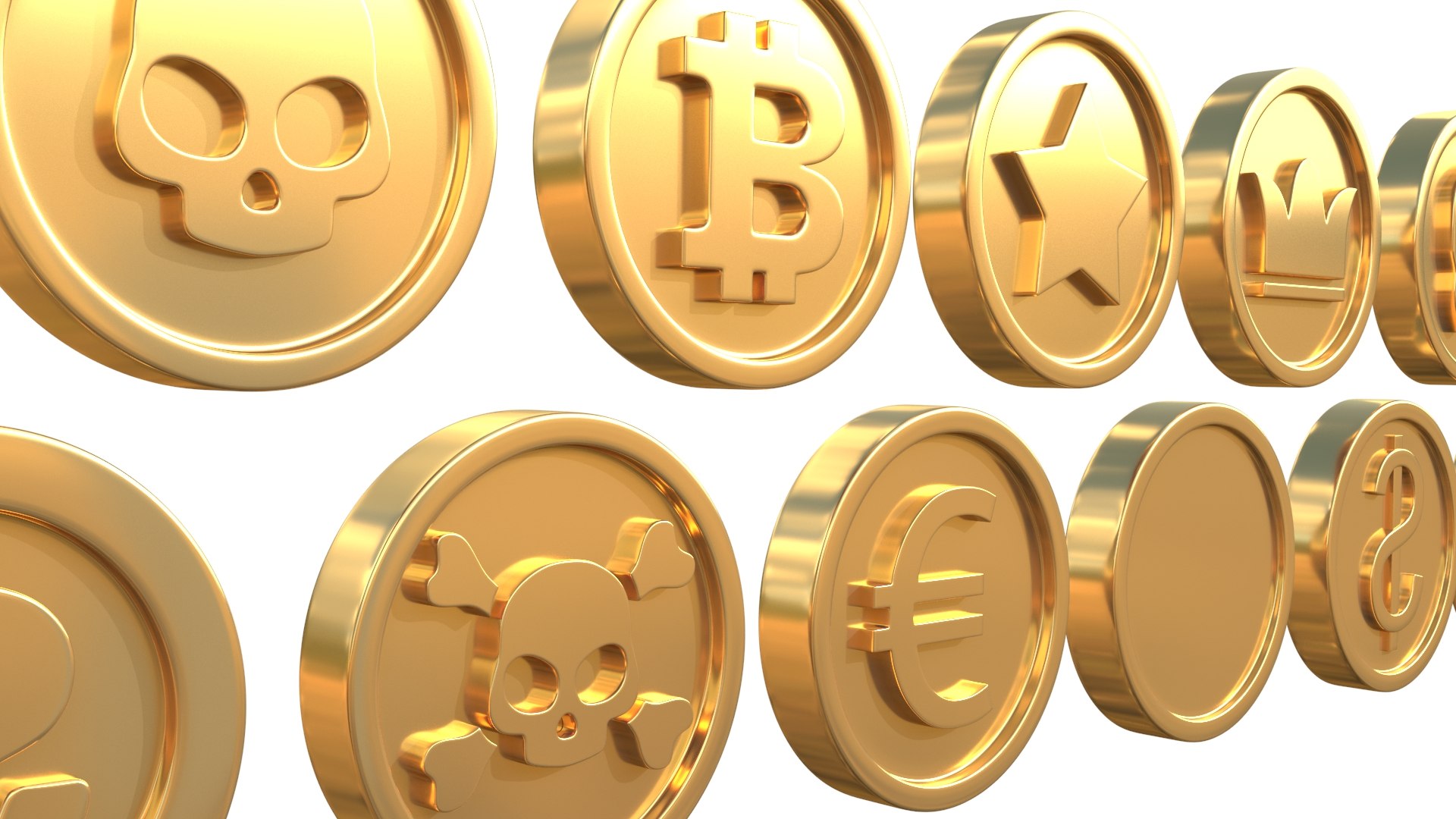 3D Coins Model - TurboSquid 2285828