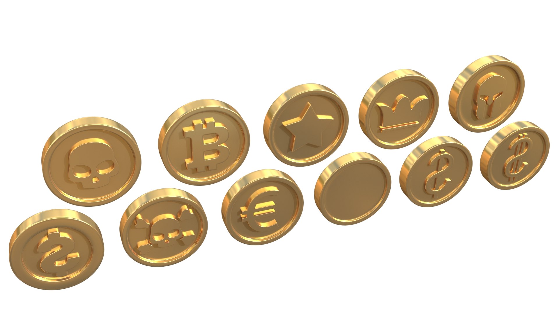 3D Coins Model - TurboSquid 2285828