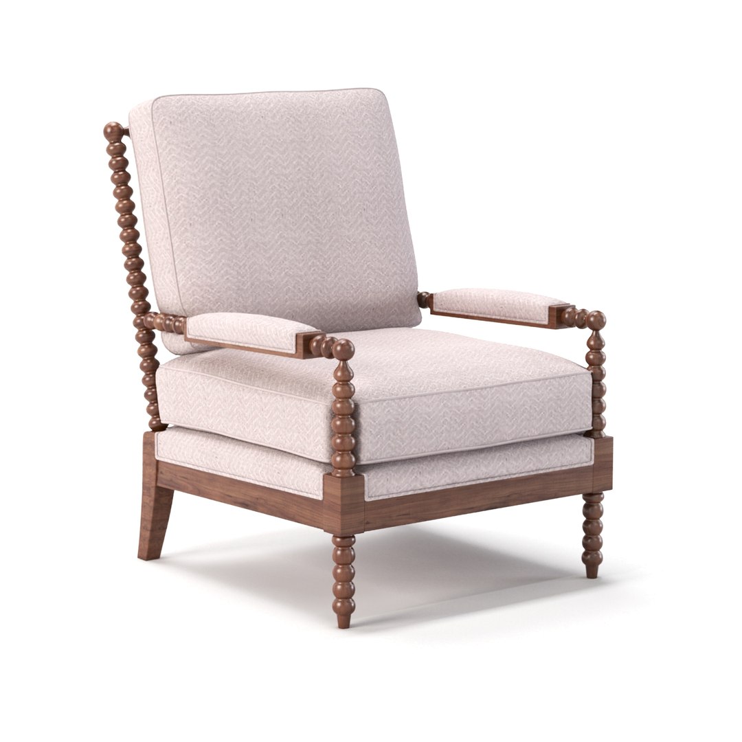 Bankwood Spindle Chair Model - TurboSquid 1954268