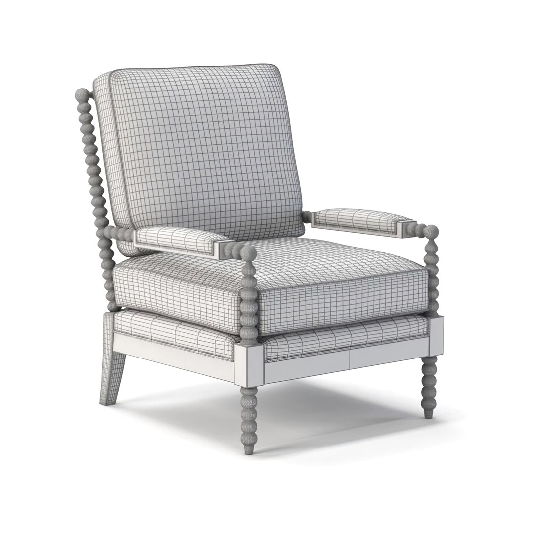 Bankwood Spindle Chair Model - TurboSquid 1954268