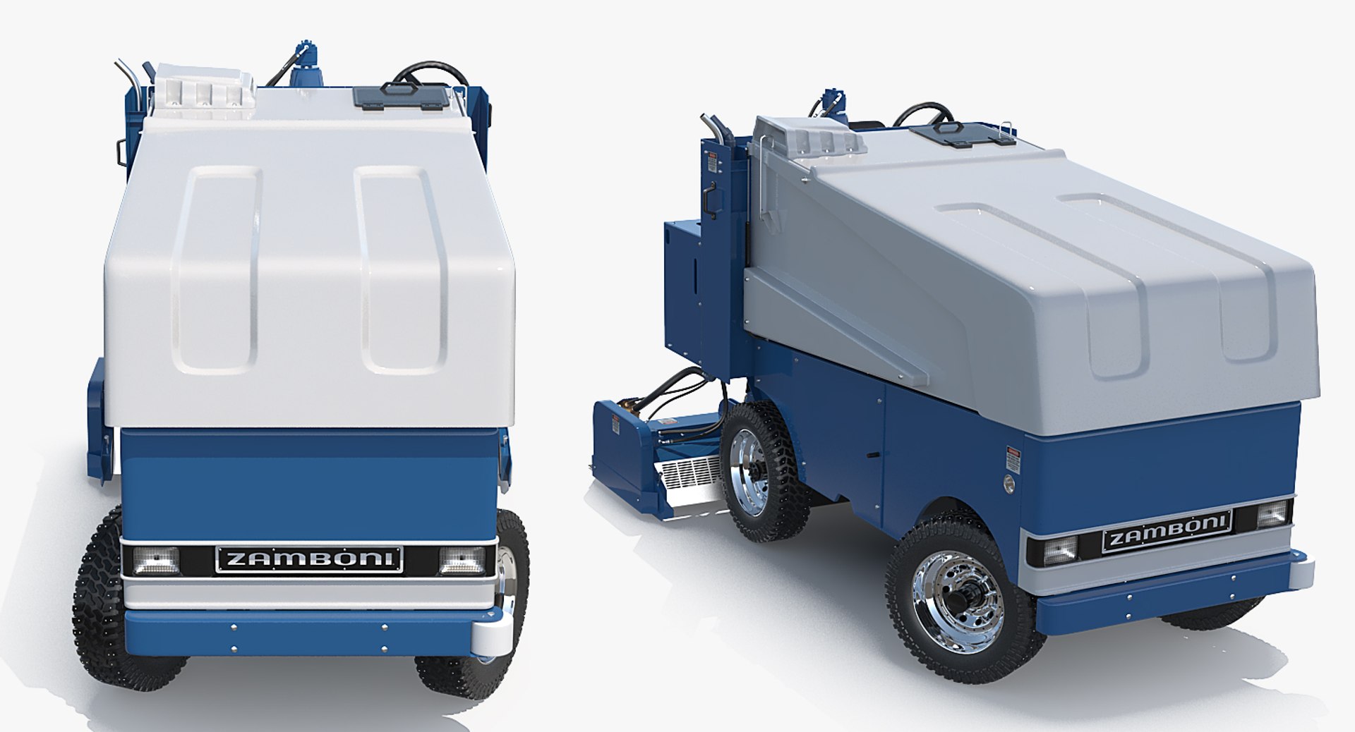 Electric ice resurfacer machine 3D model - TurboSquid 1262408
