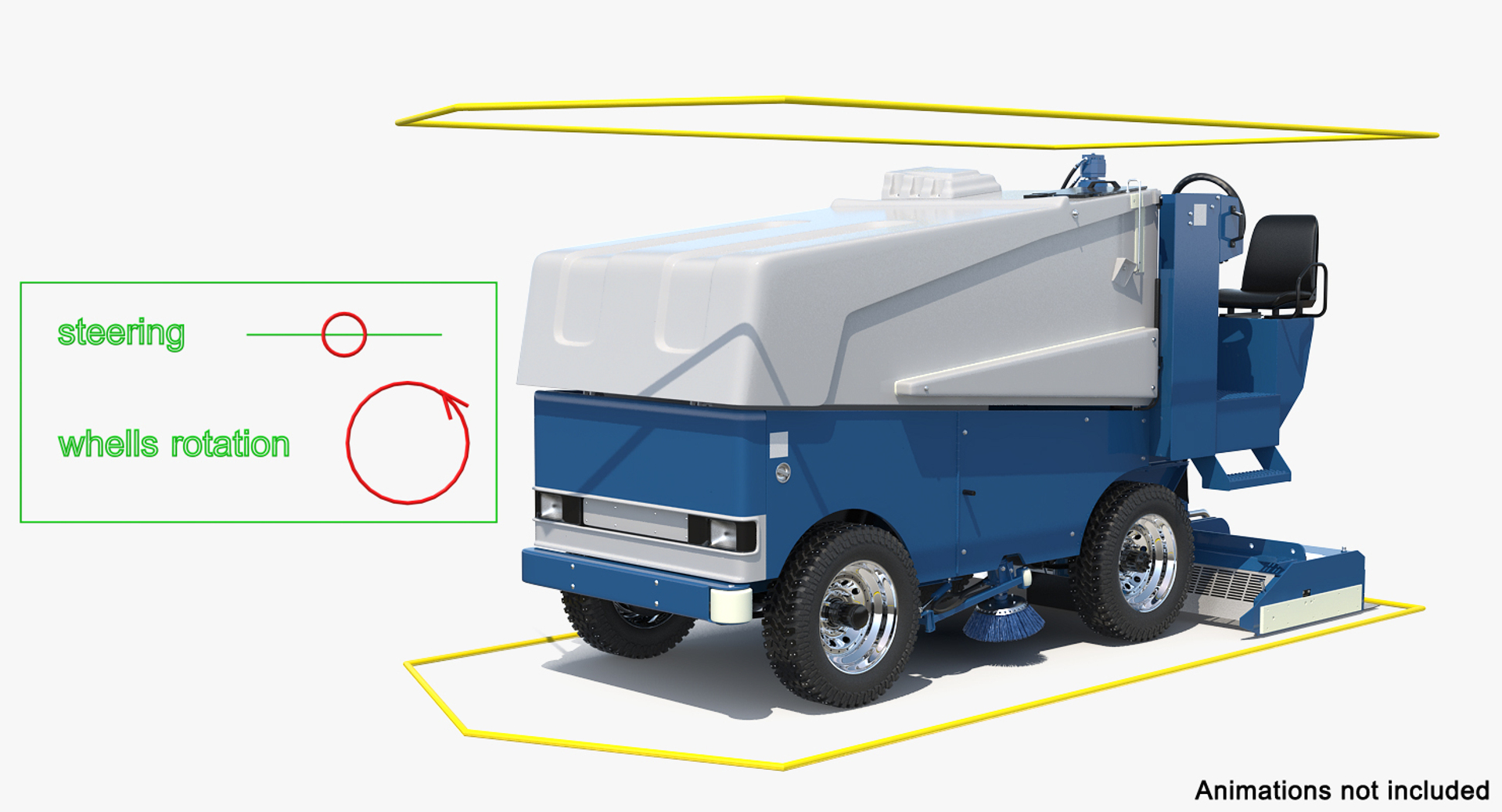 Electric Ice Resurfacer Machine 3D Model - TurboSquid 1262408