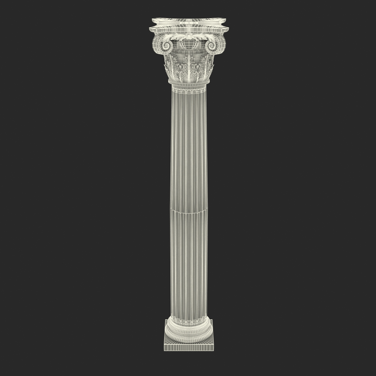 modelo 3d Columna de orden compuesto - TurboSquid 923702