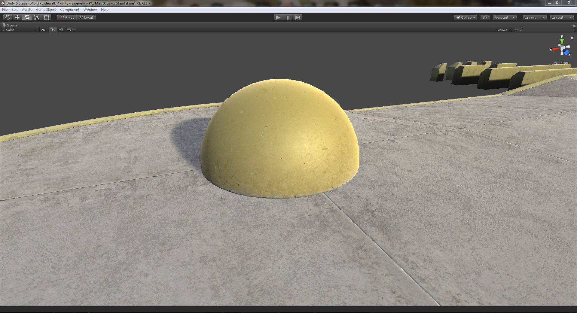 Concrete hemisphere barrier pack 1 3D - TurboSquid 1378466