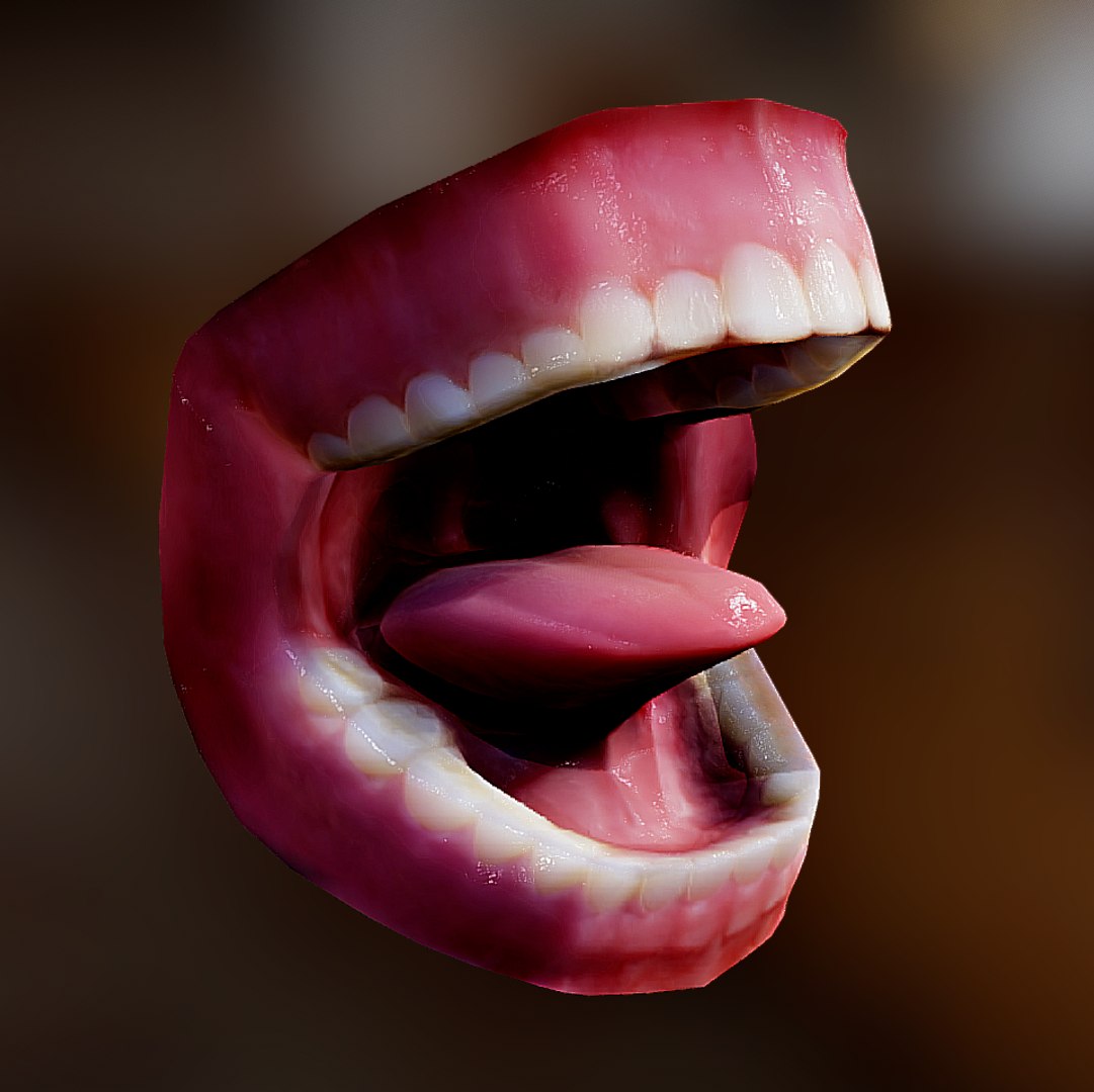 Human Mouth 3D Model - TurboSquid 1530442