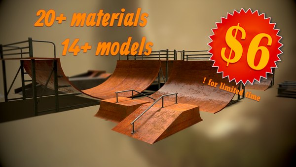 3ds max skatepark skate