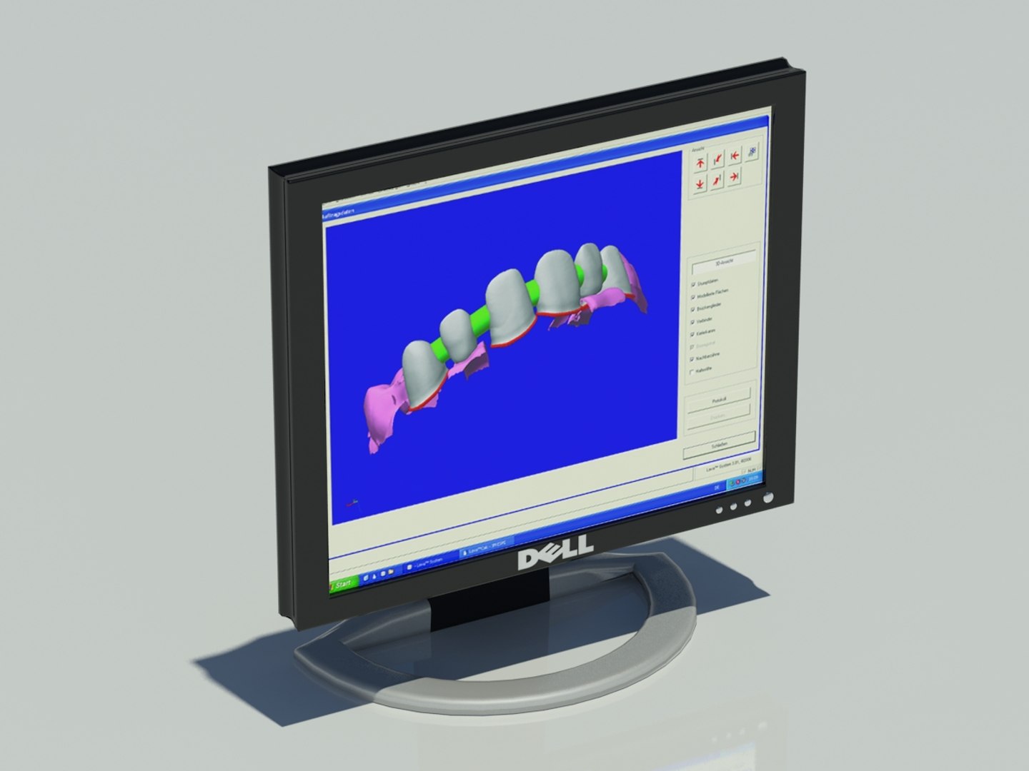 Dell Monitor 19 Inch 3d Model
